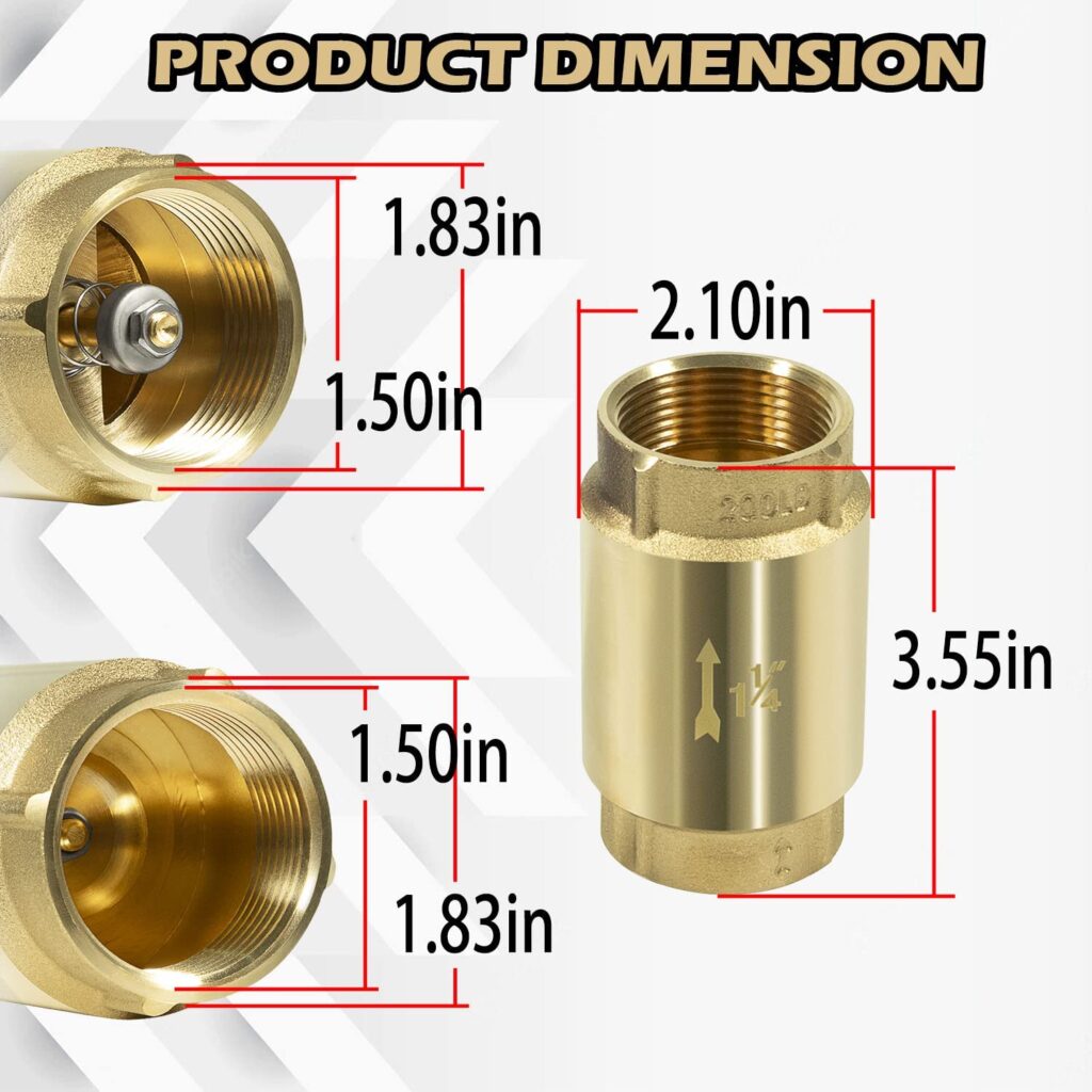 Inline Spring Loaded Check Valve - Premium Residential Valves and ...