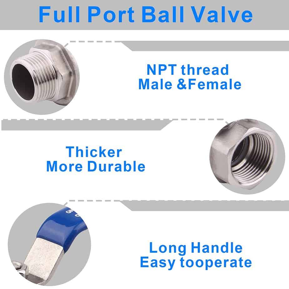 Full Port Ball Valve Vs. A Reduce Port(standard port) Ball Valve ...