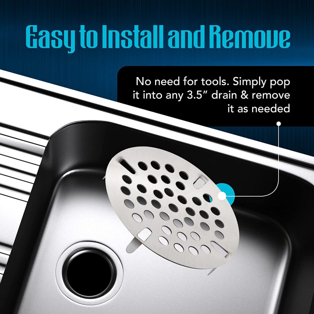 Flat Drain Strainer for Compartment Kitchen Sink - Premium Residential ...